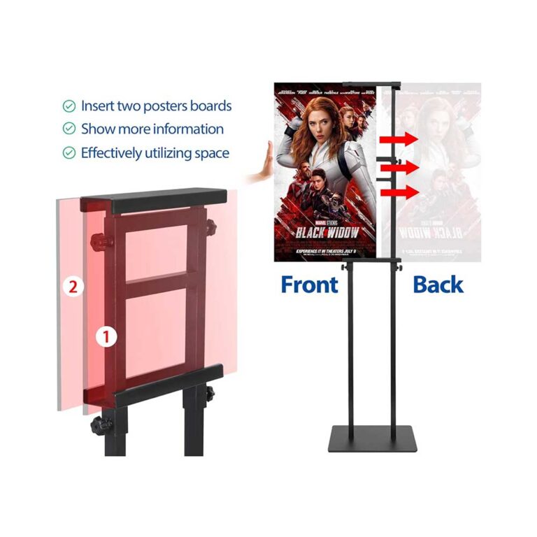 Double Sided Adjustable Poster Stand Display | Wrap City Jamaica Limited