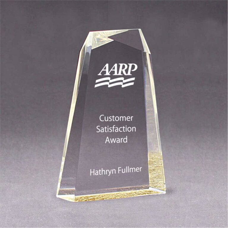 Acrylic Wedge Facet Award | Wrap City Jamaica Limited